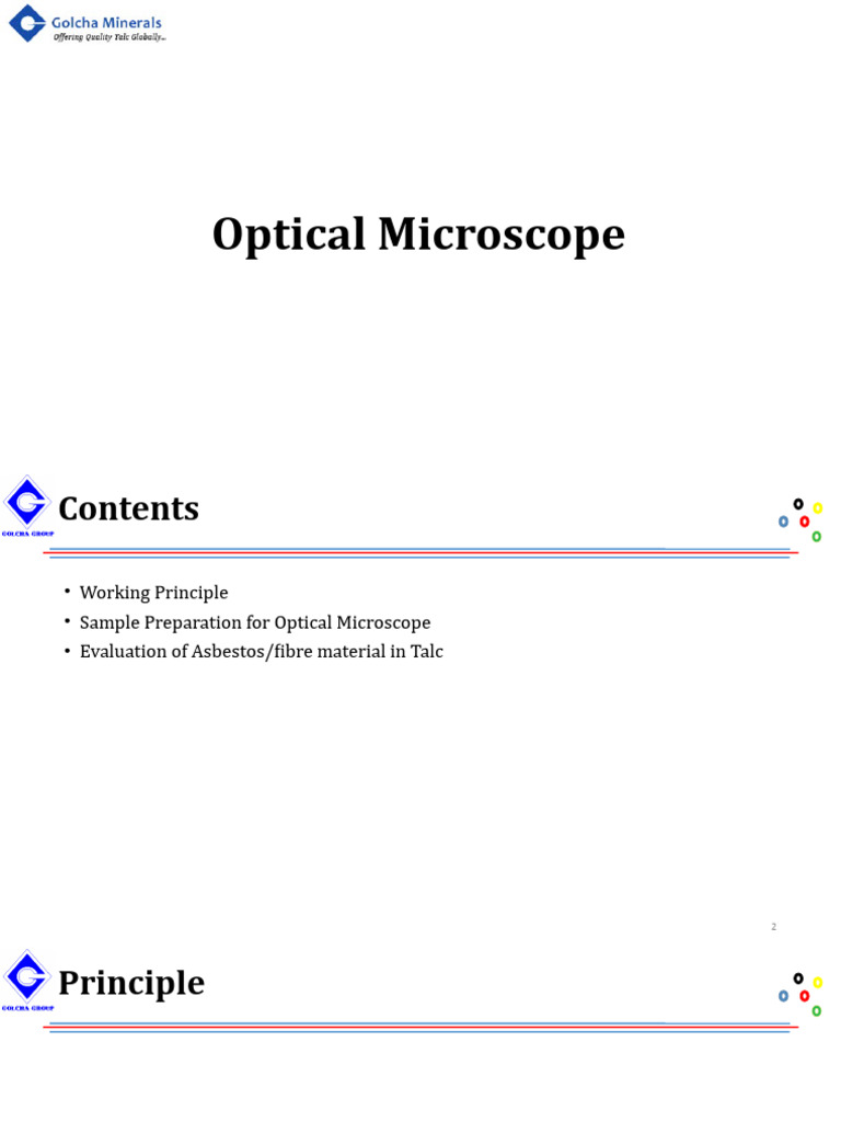 Optical Microscope | PDF | Reflection (Physics) | Mineralogy