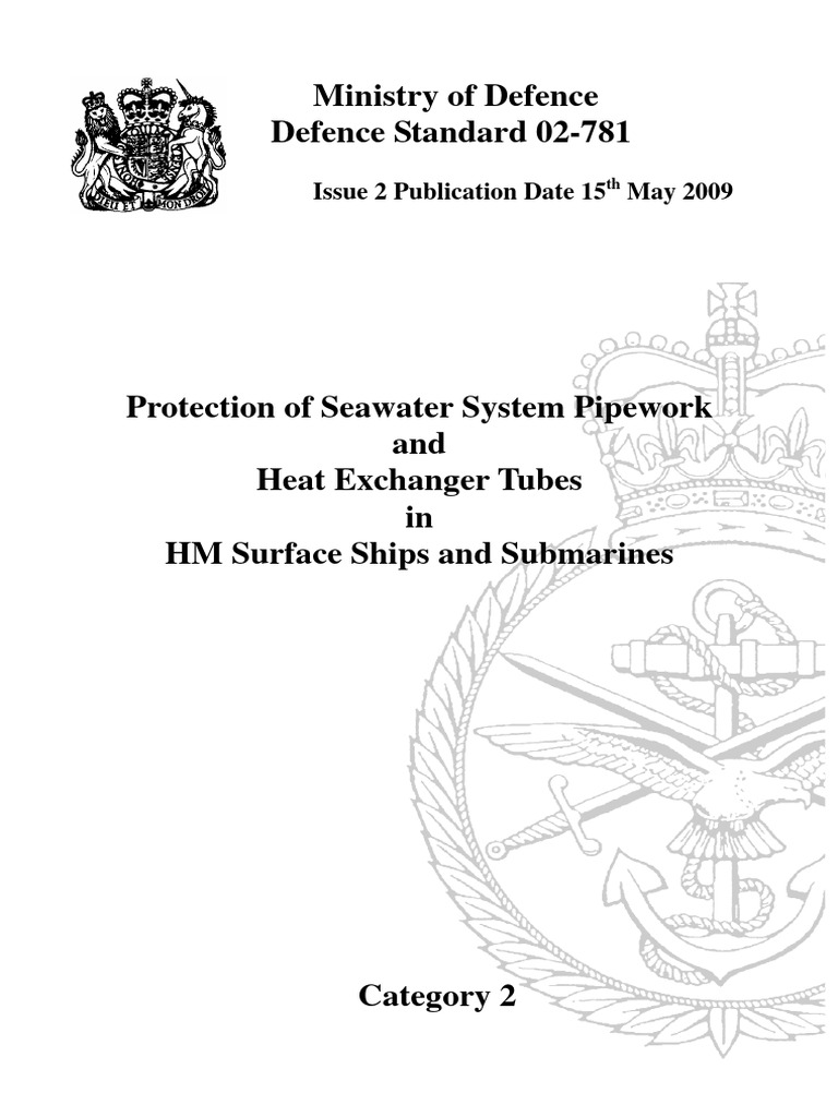 02-781 Protection of SW Systems | PDF | Corrosion | Eutrophication