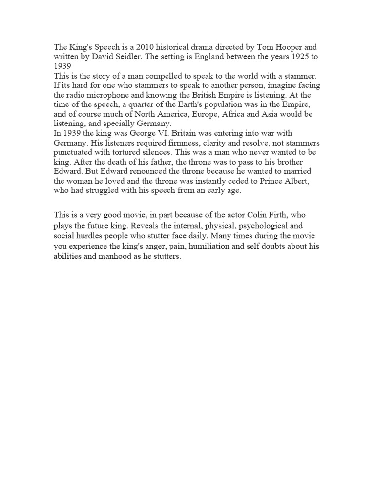 Kings Speech | PDF | Classics