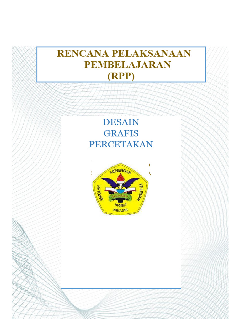 RPP Desain Grafis: Efek Gambar Bitmap | PDF | Karier & Perkembangan