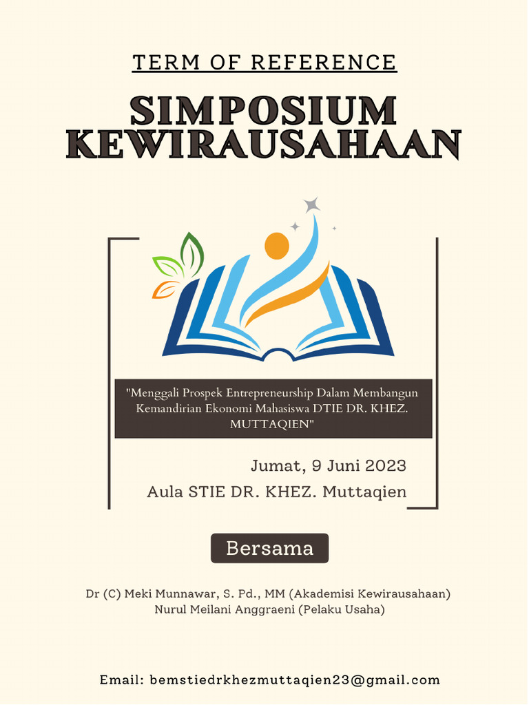 Term of Reference Simposium Kewirausahaan | PDF