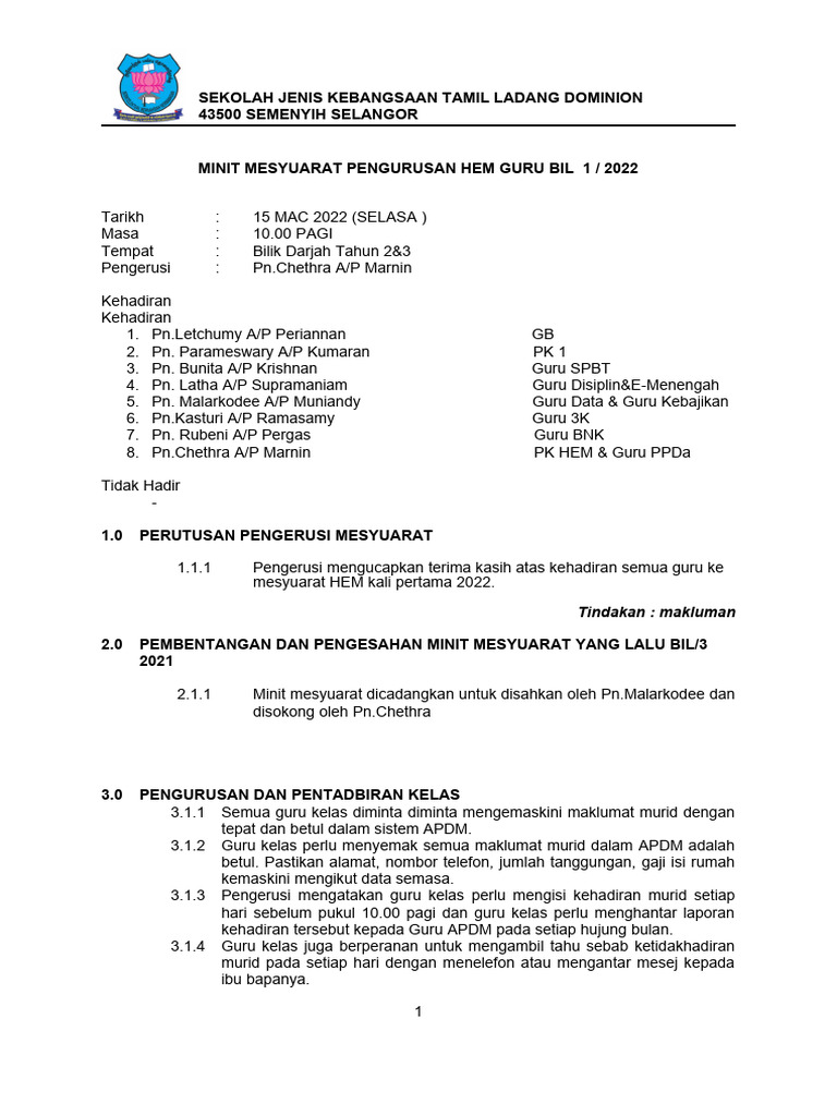 Minit Hem 12022 | PDF