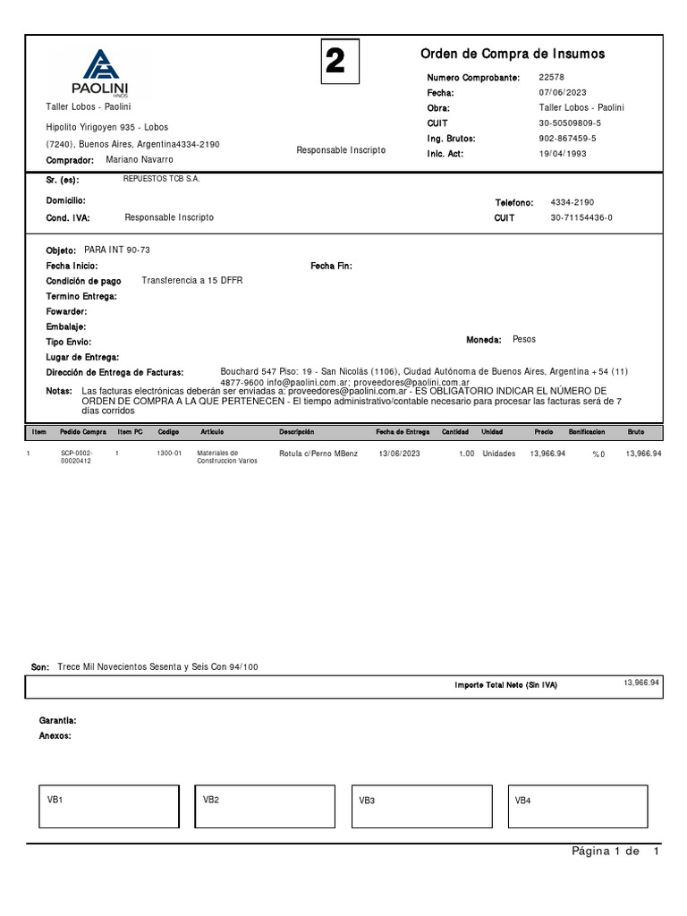Oc 22578 - TCB | PDF