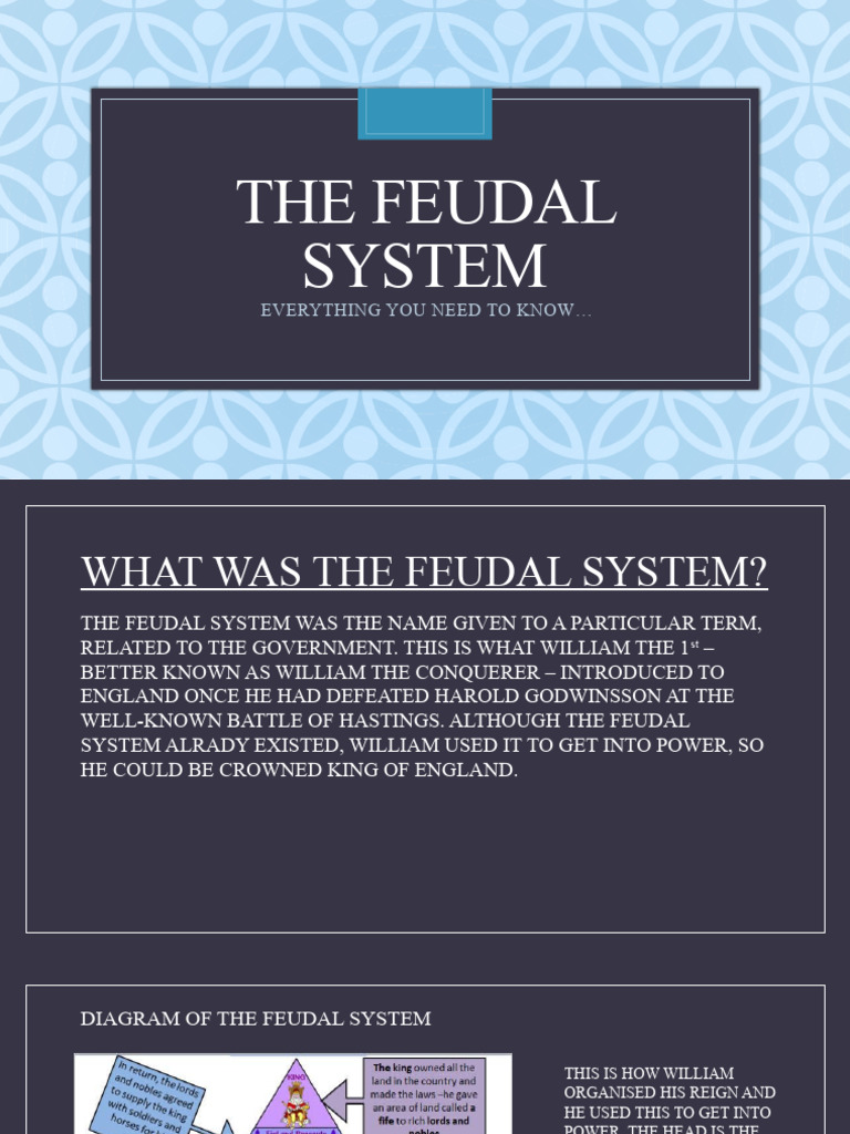 The Feudal System | PDF