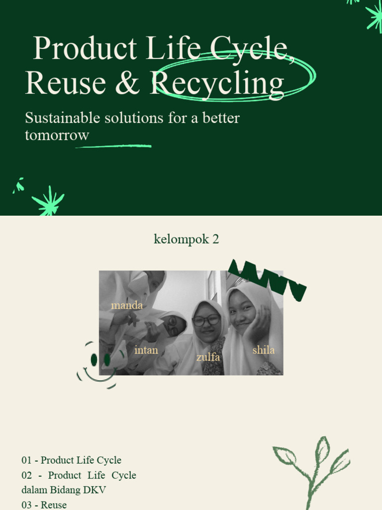 Product Life Cycle, Reuse&Recycle | PDF