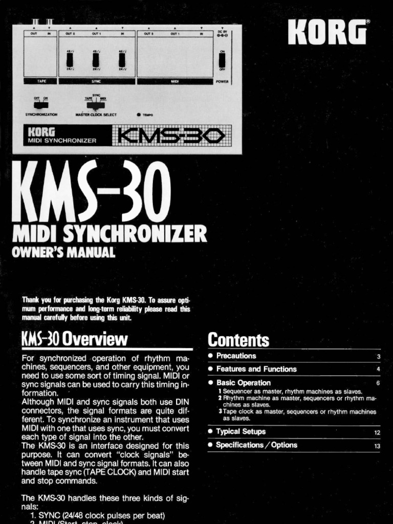 KMS-30 Om e | PDF