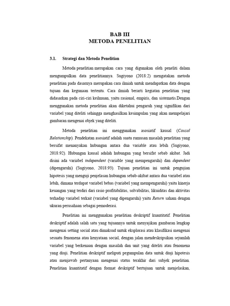 Jenis Vaiable Moderasi | PDF