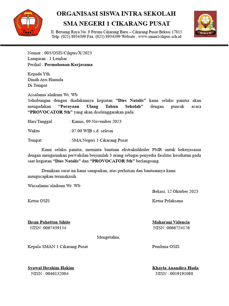 Surat Kolaborasi PMR 22 Oct 2022 | PDF