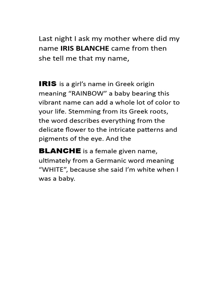 Iris Blanche | PDF