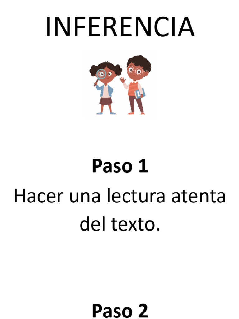 INFERENCIA | PDF | Artes del Lenguaje y Comunicación