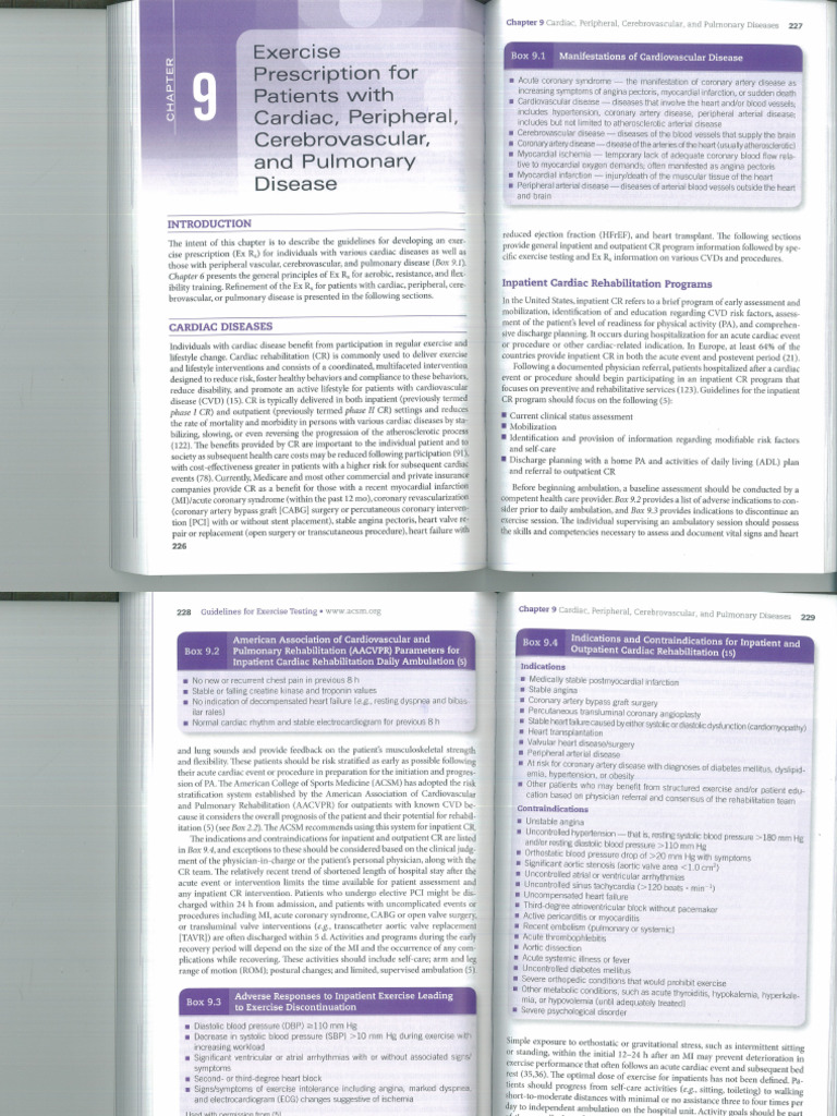 ACSM Exercise Prescription | PDF