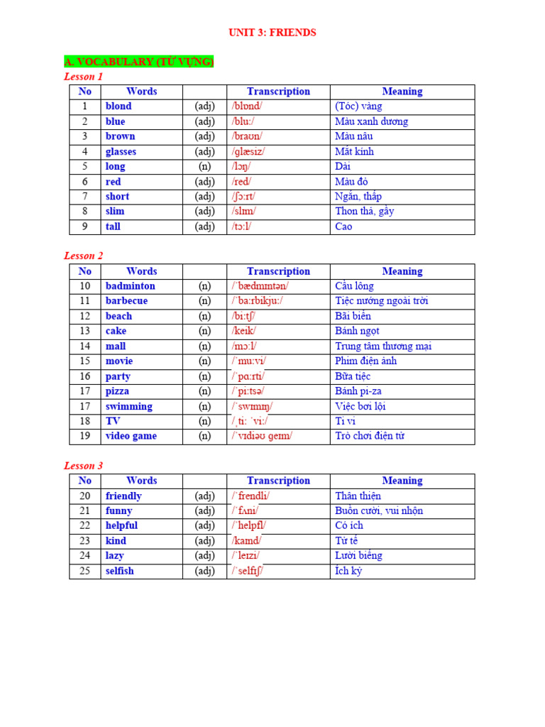 Unit 3 Exercises | PDF