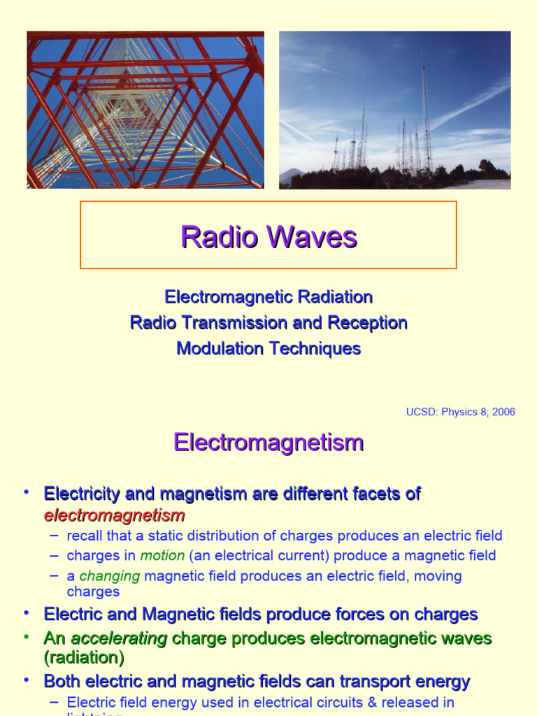 13 Radio | PDF | Radio Wave | Electromagnetic Radiation