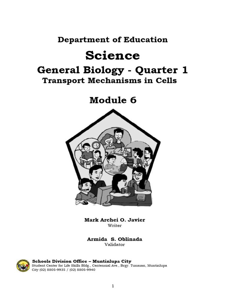 General Biology 1 Module 6 | PDF | Cell Membrane | Osmosis