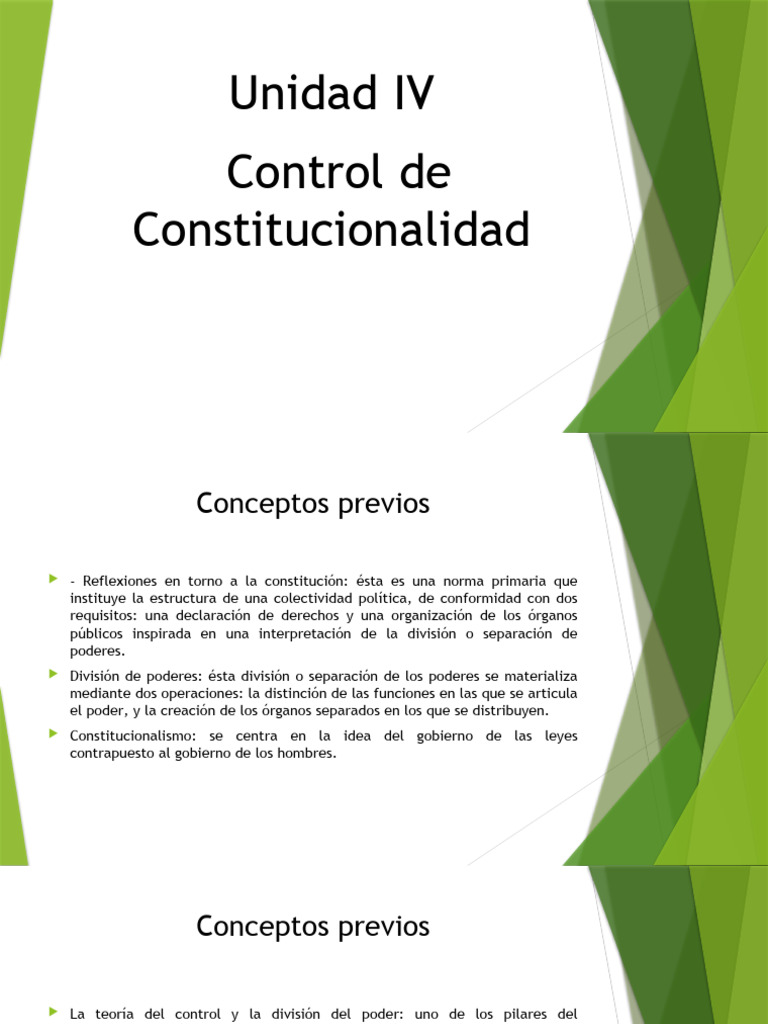 Control de Constitucionalidad Parte I | PDF | Constitución | Judicaturas
