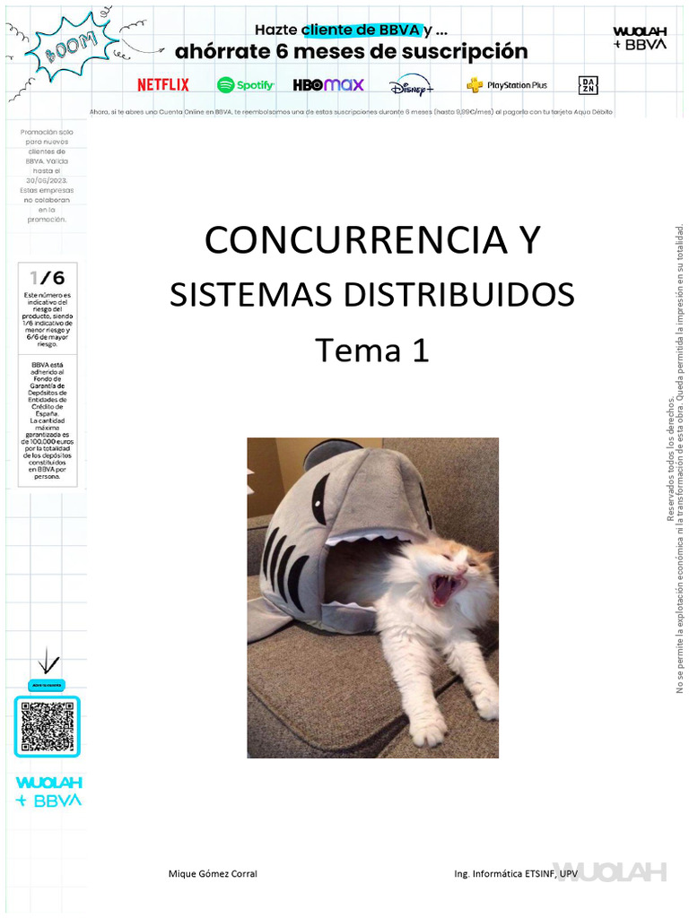 Concurrencia Y: Sistemas Distribuidos | PDF | Hilo (Computación) | Java (lenguaje de programación)