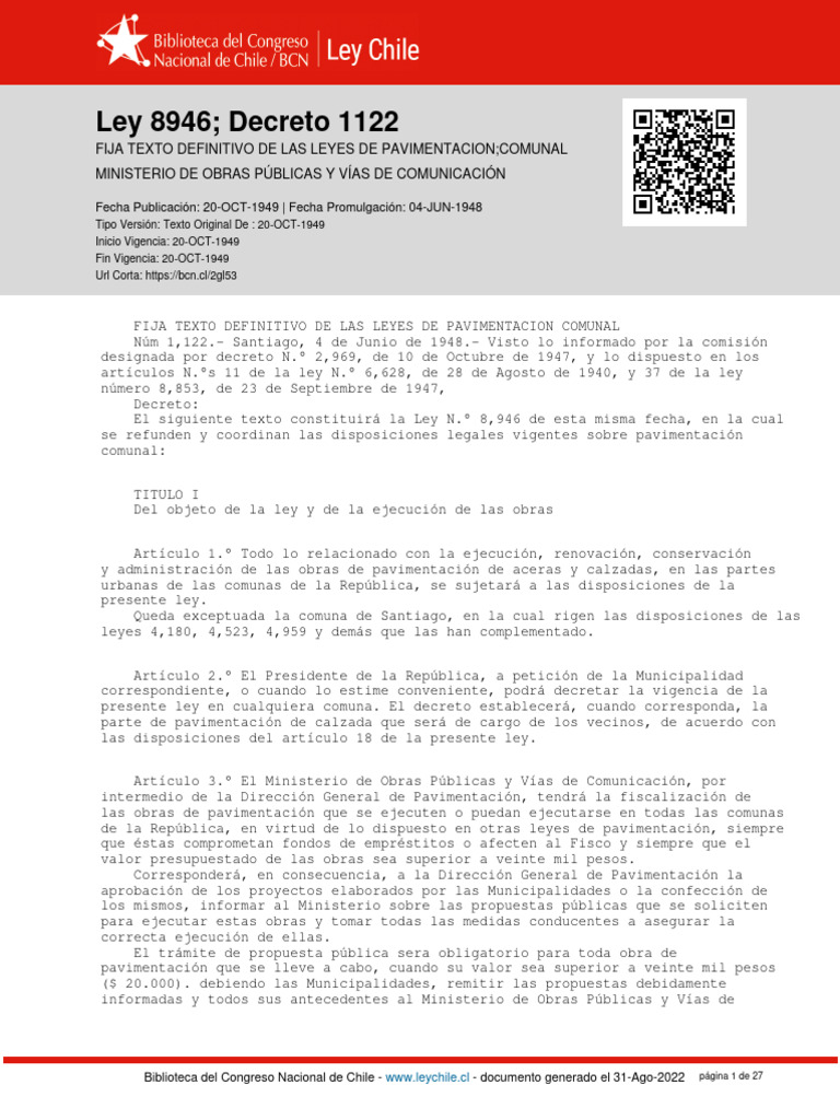 Ley 8946: Normativa de Pavimentación Comunal | PDF | Propiedad | Impuestos