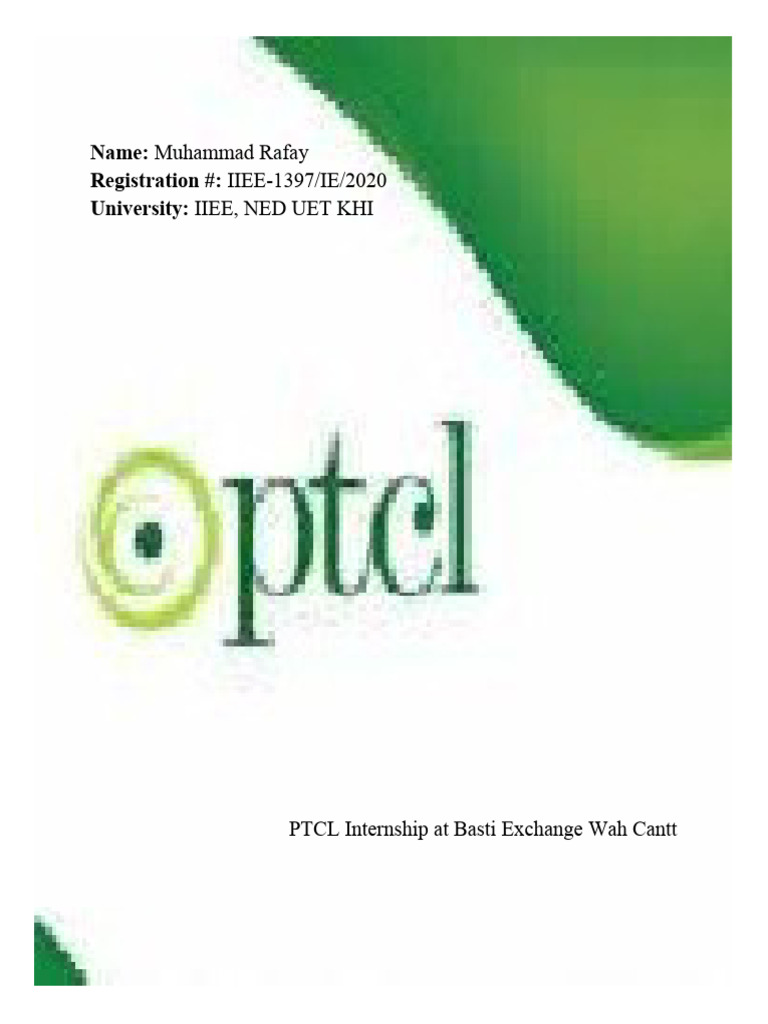 PTCL Internship Report: GPON & Flash Fiber | PDF | Computer Network ...