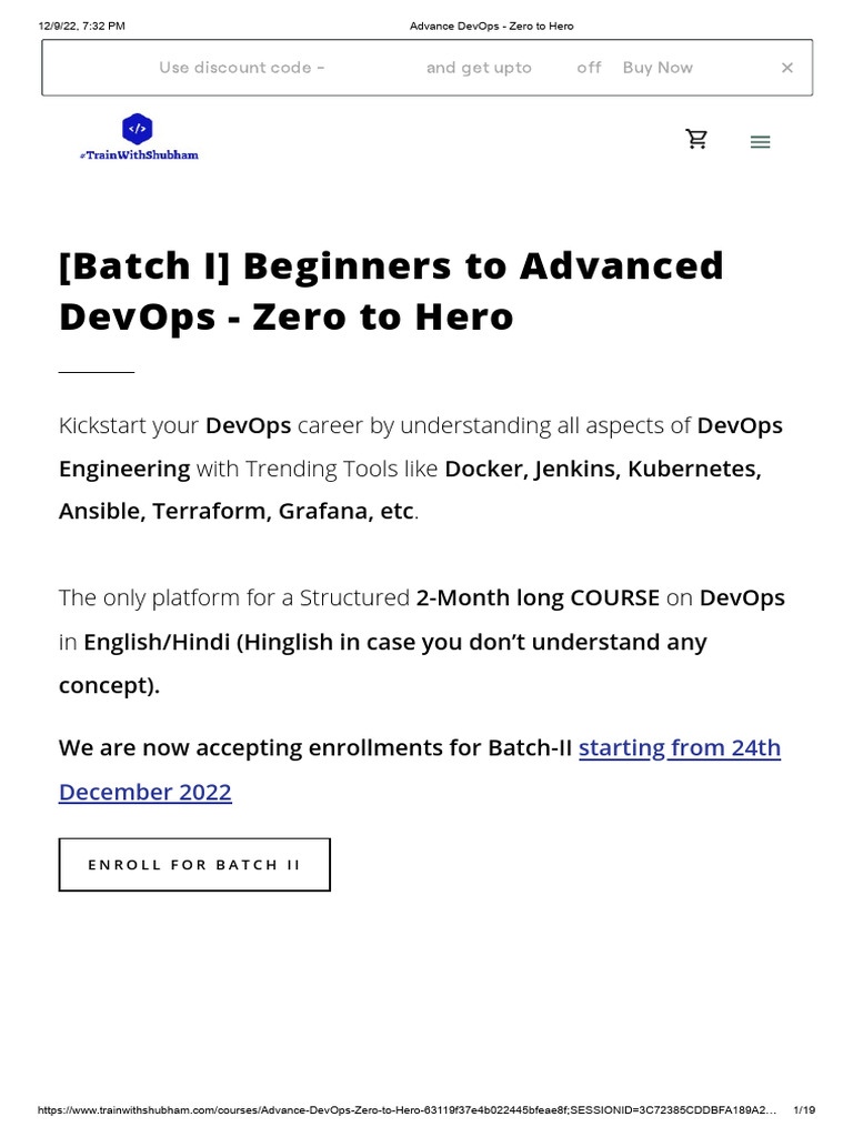 Advance Devops Zero To Hero Pdf Computer Science Software