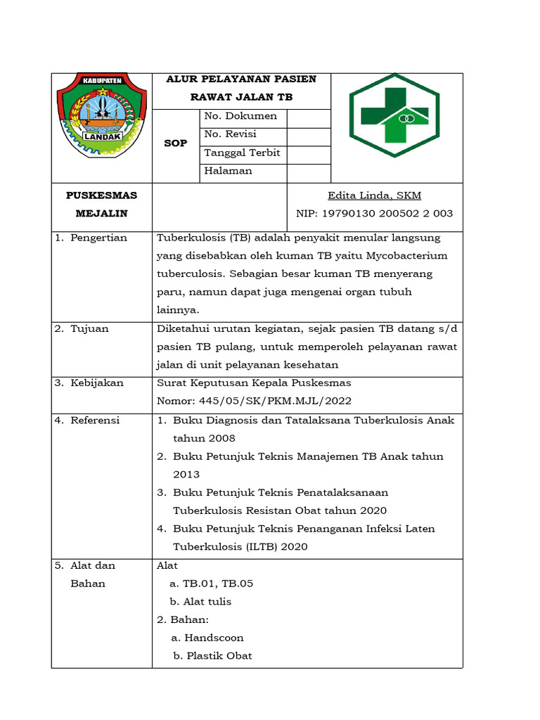 Sop Alur Pelayanan TB 2023 | PDF