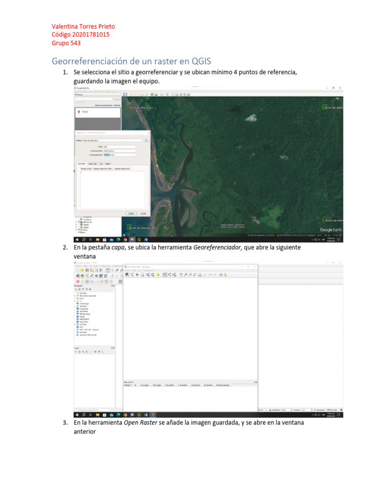 Georreferenciación de Un Raster en QGIS | PDF