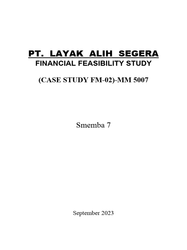 3 - Case Study PT Layara - Capital Budgeting - Smemba 7 | PDF | Indonesian Rupiah | Internal ...