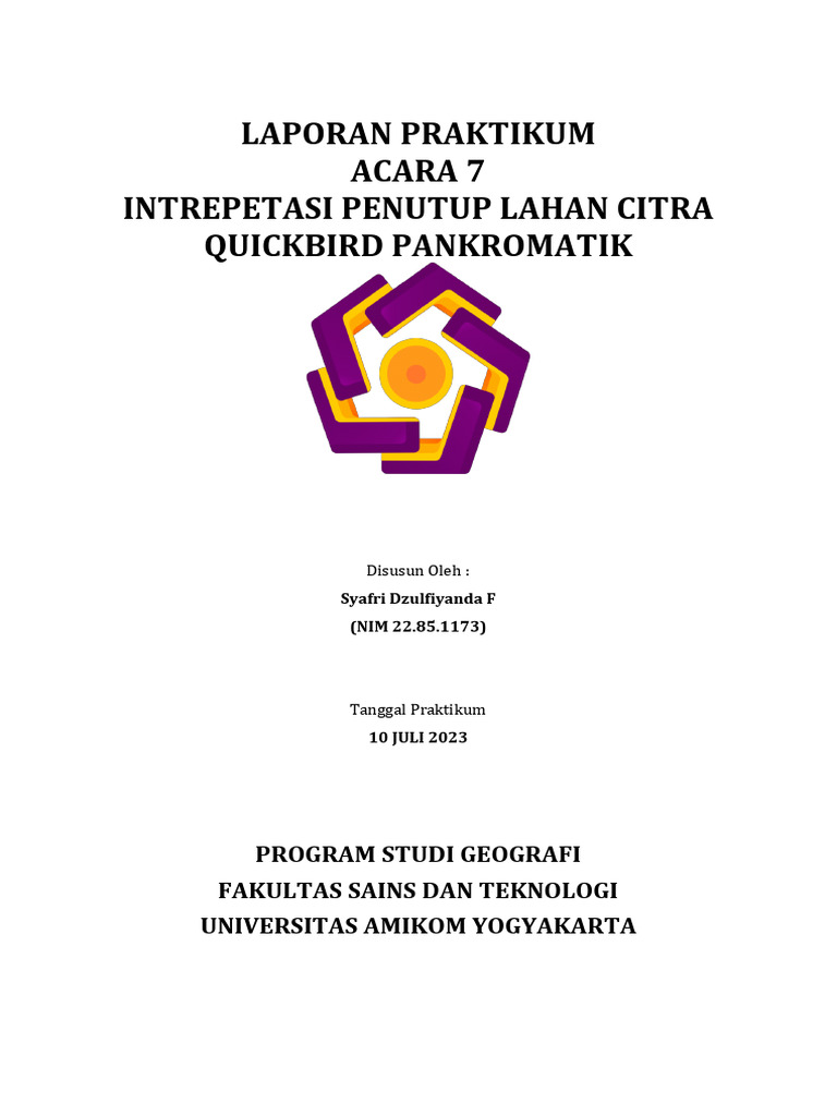 Lalaporan Praktikum Acara 7 Intrepetasi Penutup Lahan Citra Quickbird ...