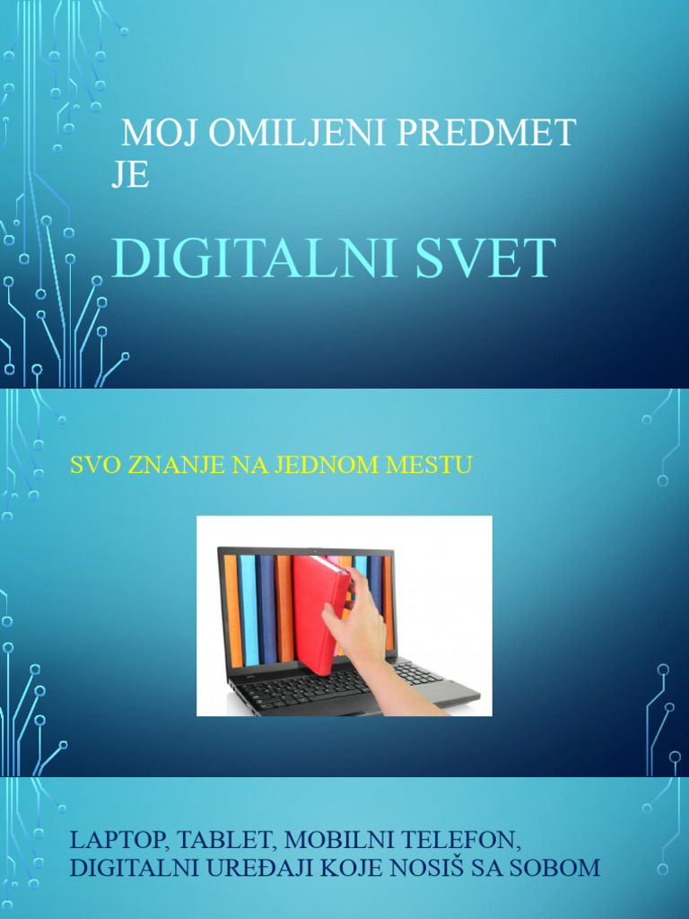 Moj Omiljeni Predmet Je | PDF