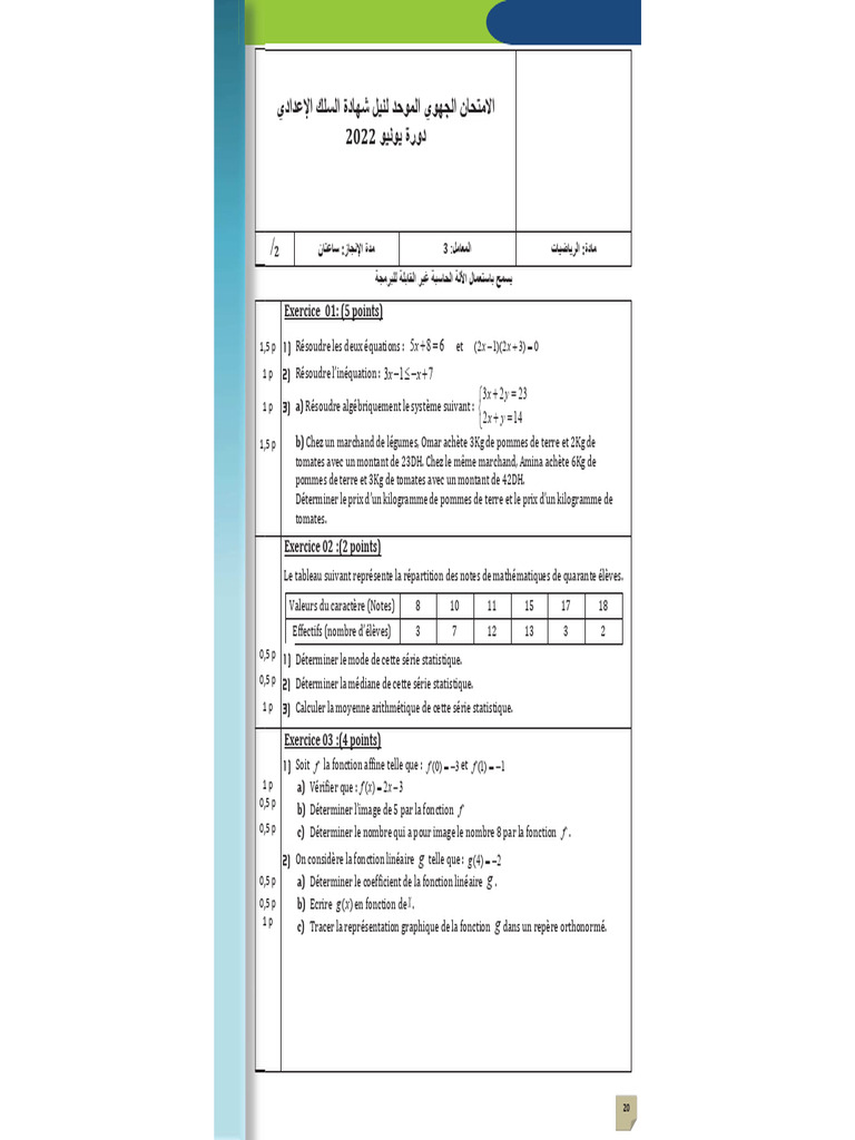 Résolution algébrique de systèmes d'équations | PDF | Coordonnées ...