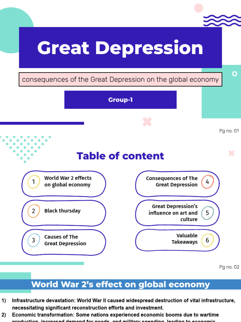 Class 10th - The Great Depression | PDF | Great Depression | Wall ...