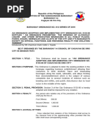 Brgy Tax Ordinance | PDF | Fee | Receipt