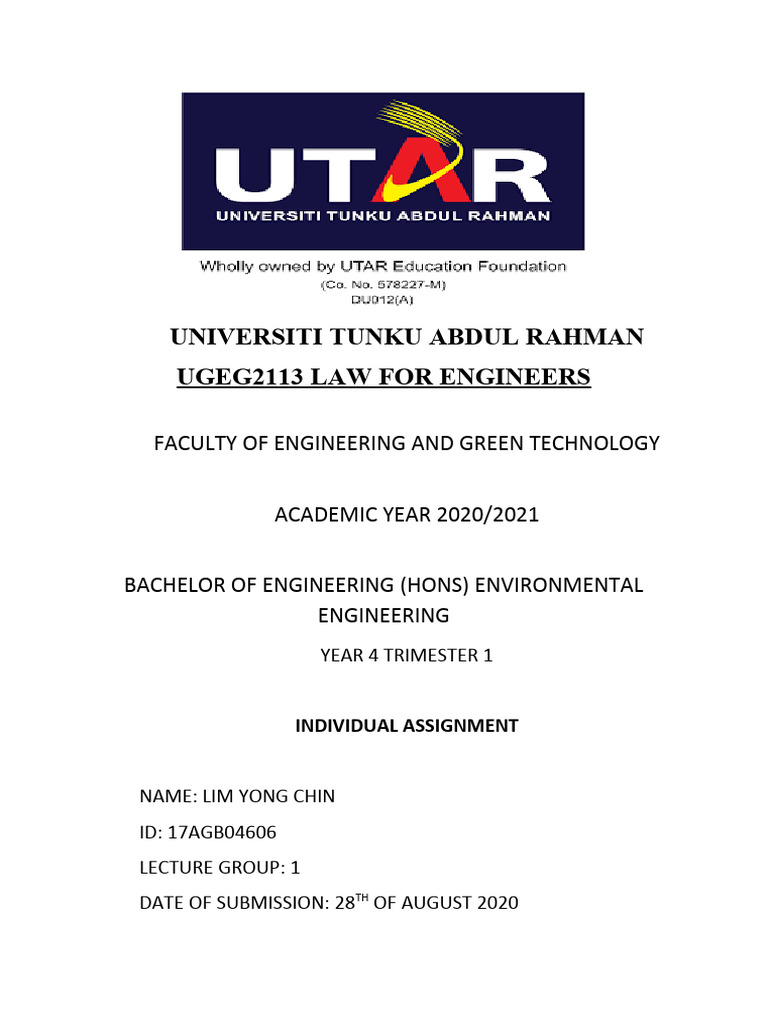 Law Assignment | Download Free PDF | Pollution | Malaysia Law Assignment | Download Free PDF | Pollution | Malaysia