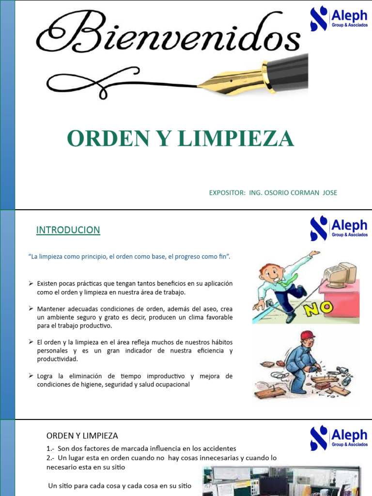 Orden y Limpieza | PDF | Higiene | Seguridad y salud ocupacional