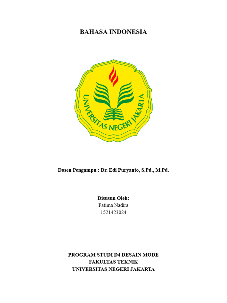 Bahasa Indonesia Minggu Pertama | PDF