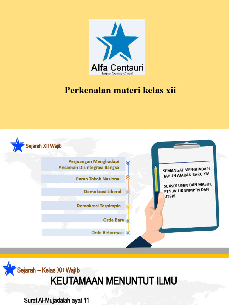 Perjuangan Bangsa Indonesia Dalam Mempertahankan Integrasi Bangsa Dan Negara RI PT 1 | PDF