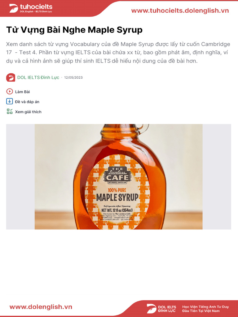 Maple Syrup | PDF