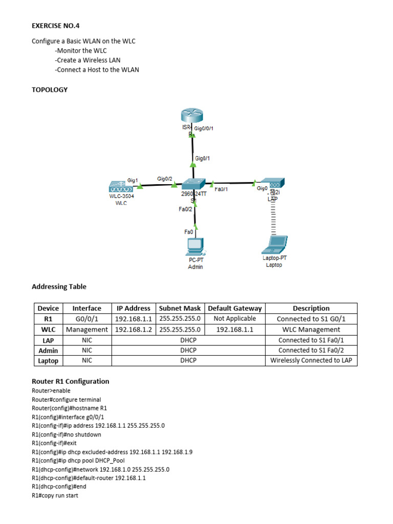 Basic WLAN Configuration on WLC | PDF | Wireless Lan | Computer Network