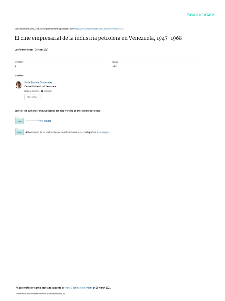 Elcineempresarial Colmenares | PDF | Venezuela | Petróleo