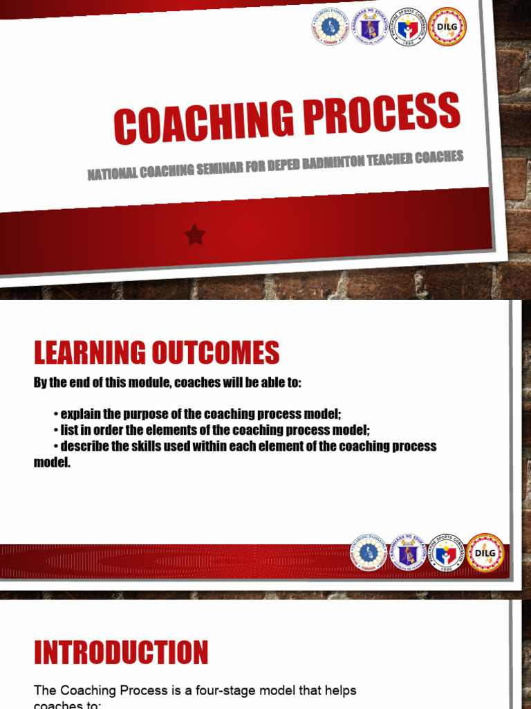Coaching Process Final | PDF | Goal | Learning Styles