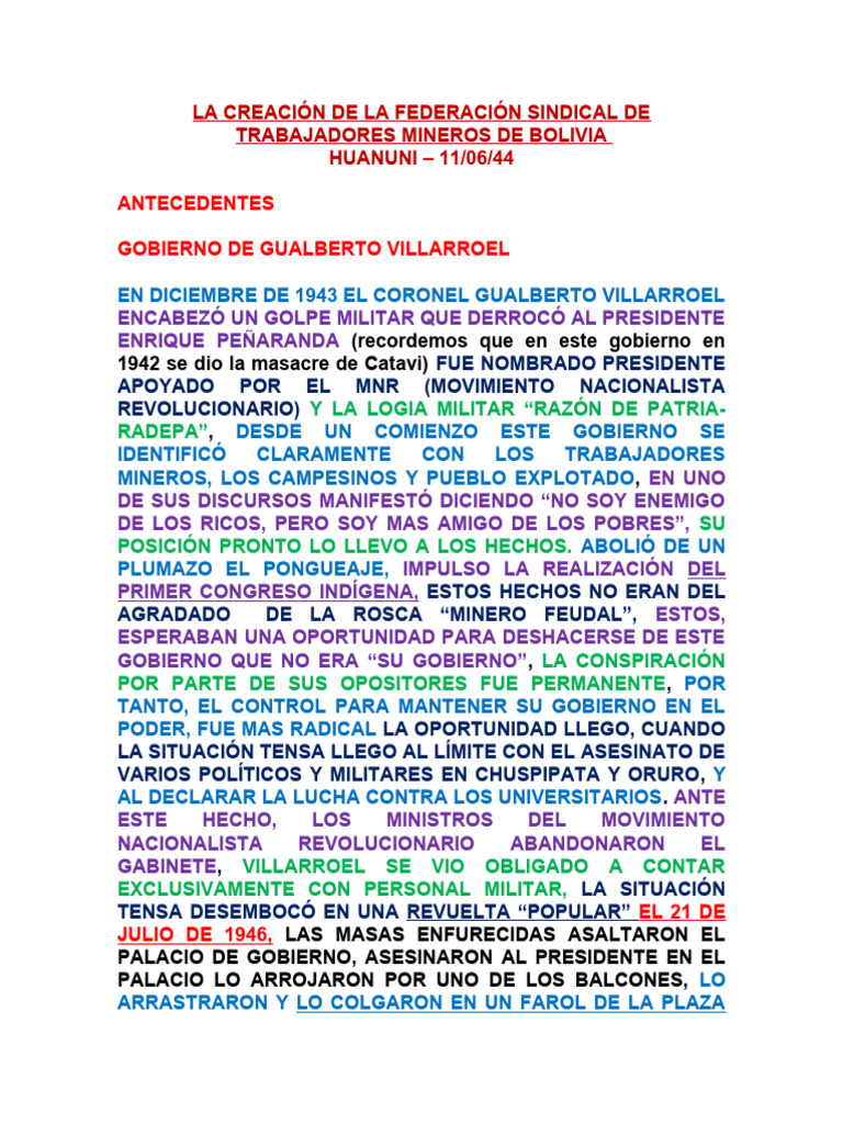 La Creación de La FSTMB Color 2022 | PDF