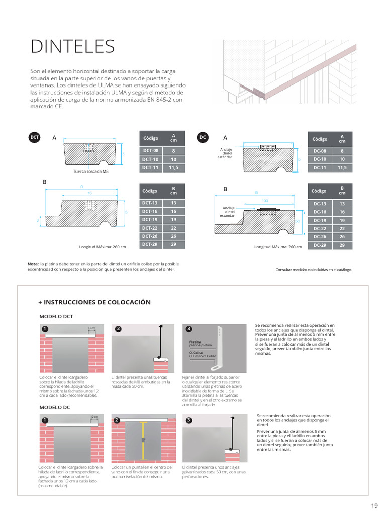 DINTELES | PDF | Ingeniería de Edificación