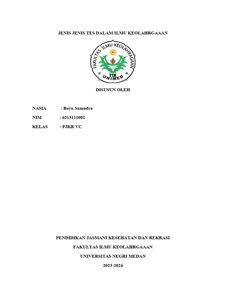 Makalah Tes Pengukuran Bayu Samudra | PDF