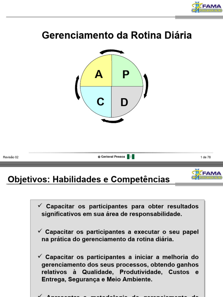 Gerenciamento Da Rotina Diaria | PDF | Qualidade (negócios)