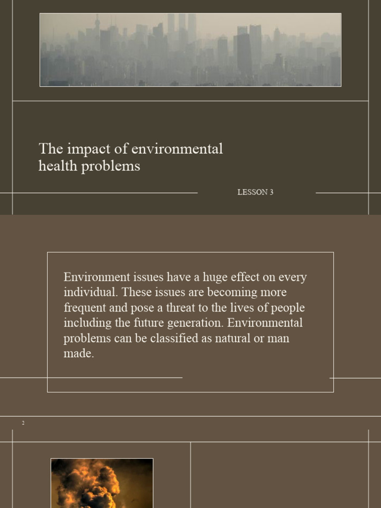 Environmental Health Issues Overview | PDF | Deforestation | Pollution