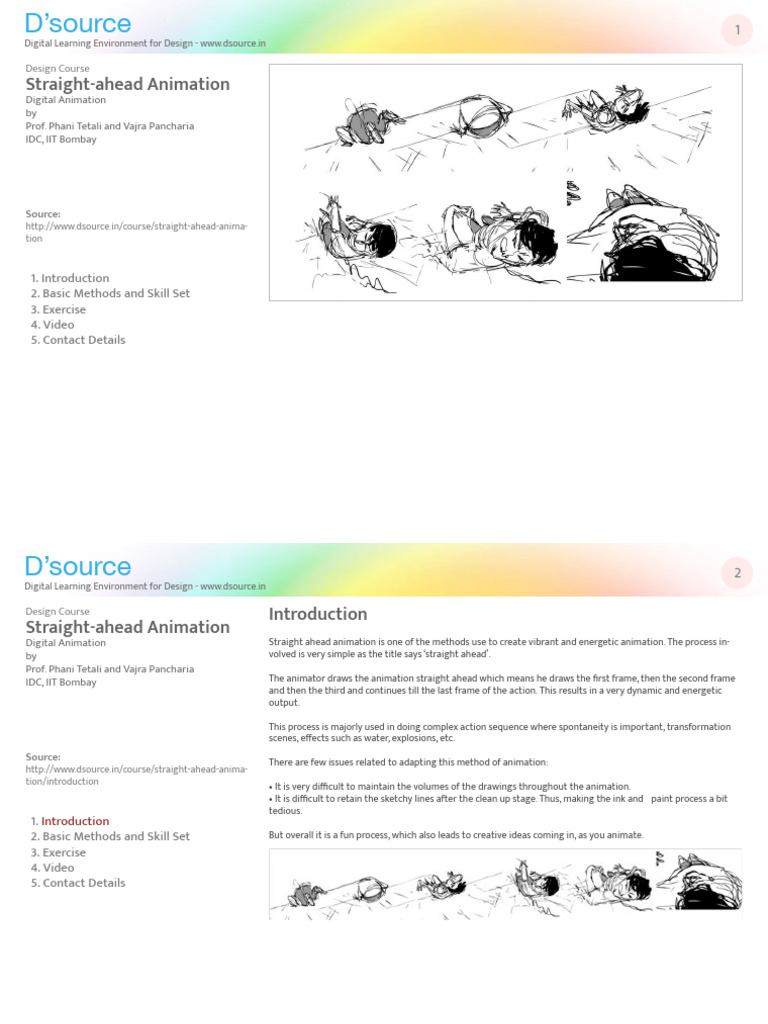 Straight Ahead Animation | PDF | Animation | Computing