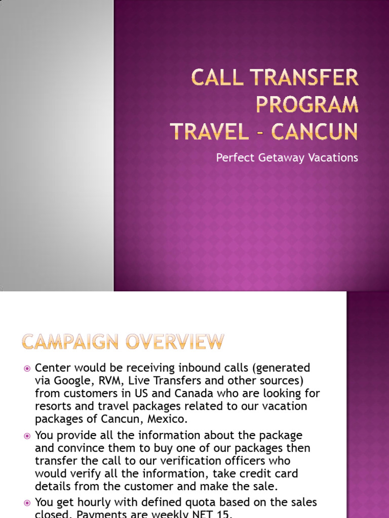 Cancun Vacation Packages Sales Guide | PDF | Resort