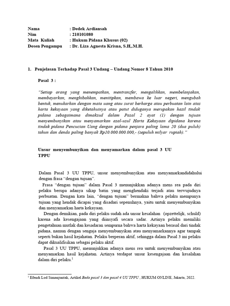 Pidsus Tppu Dedek | PDF | Ilmu Sosial