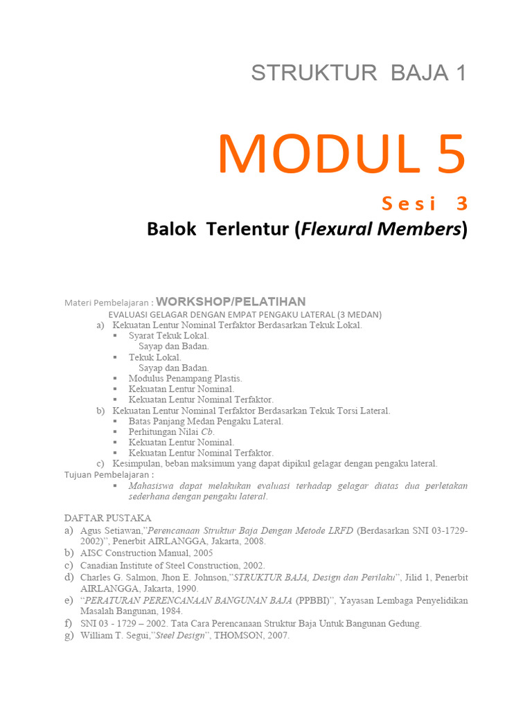 Evaluasi Gelagar dengan Pengaku Lateral | PDF | Sains & Matematika ...