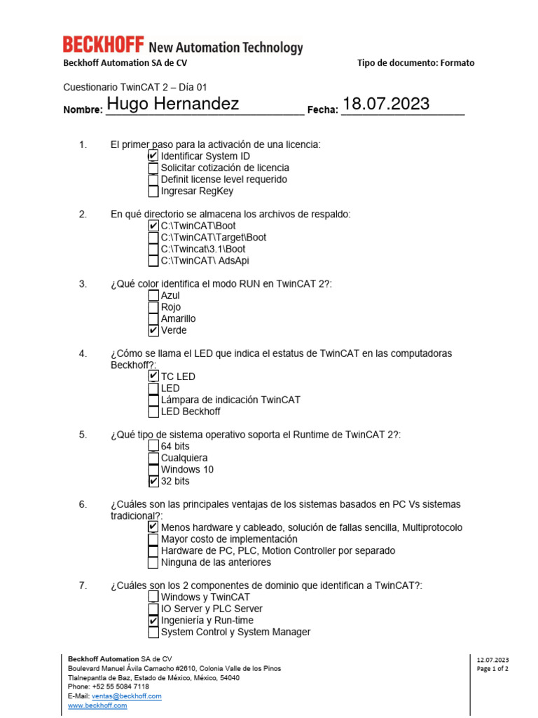 Test Hugo | Descargar gratis PDF | Microsoft Windows | Ingeniería de ...
