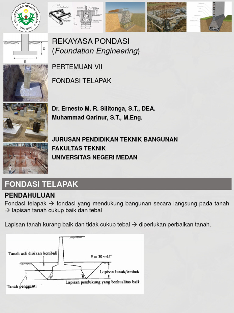 Pertemuan 07 - Fondasi Telapak | PDF